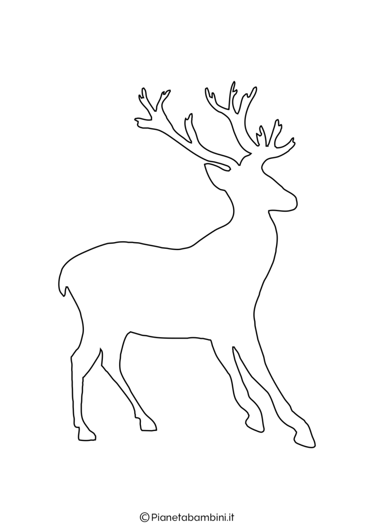 34 Sagome di Renne da Stampare e Ritagliare | PianetaBambini.it
