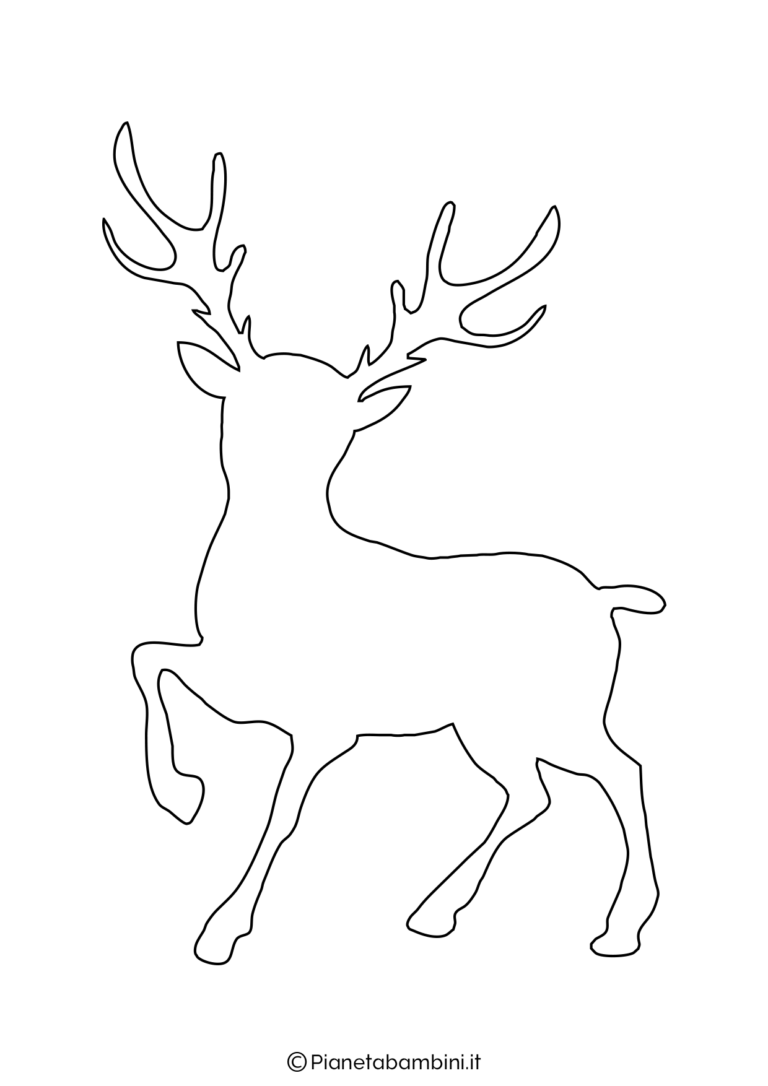 34 Sagome di Renne da Stampare e Ritagliare | PianetaBambini.it