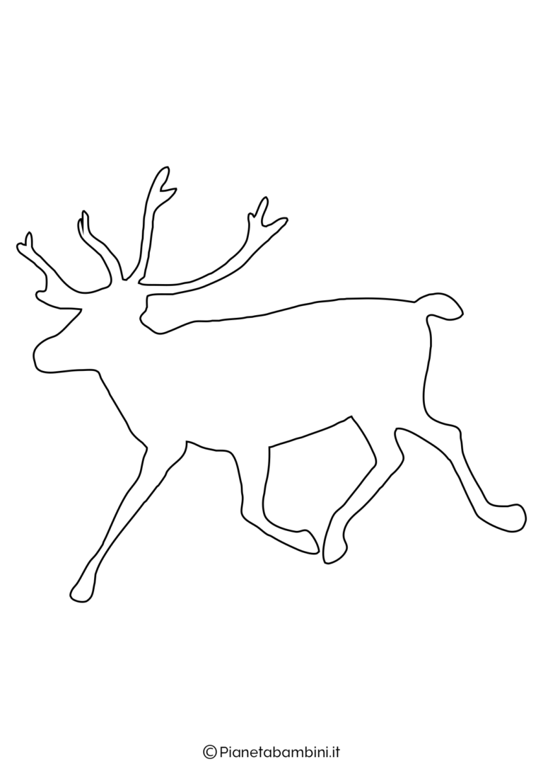 34 Sagome di Renne da Stampare e Ritagliare | PianetaBambini.it