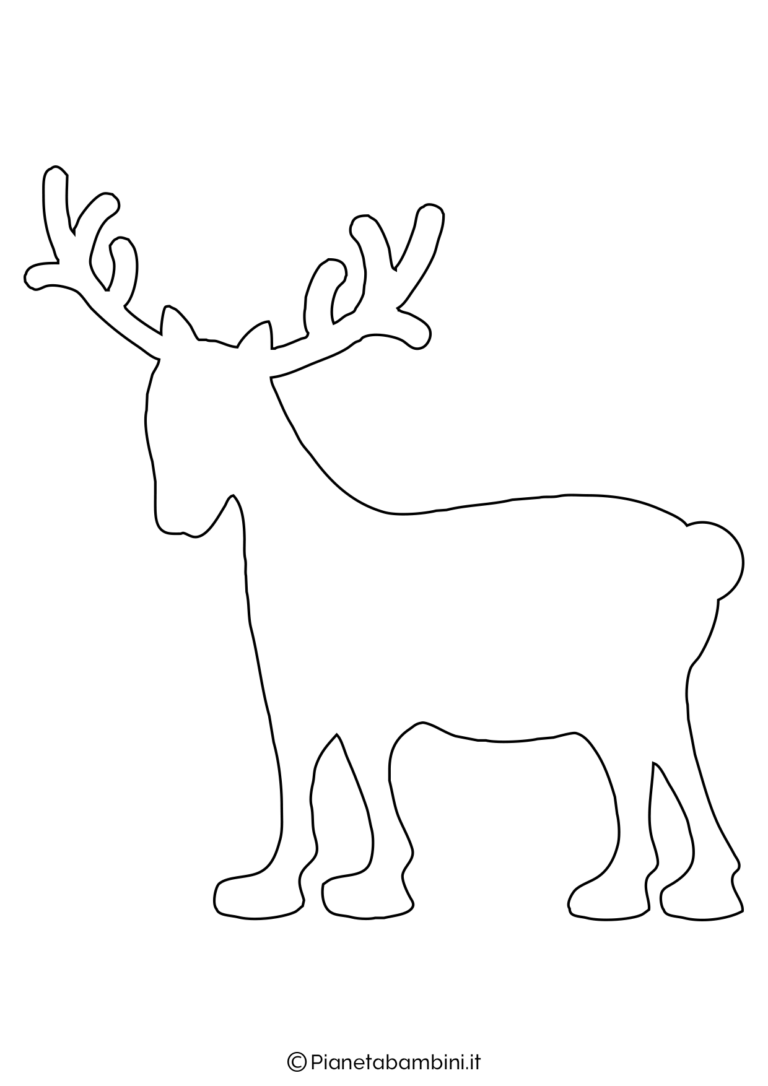 34 Sagome di Renne da Stampare e Ritagliare | PianetaBambini.it
