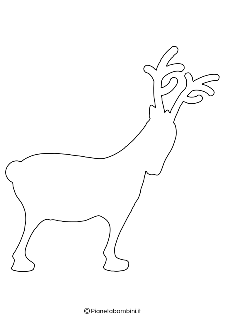 34 Sagome di Renne da Stampare e Ritagliare | PianetaBambini.it