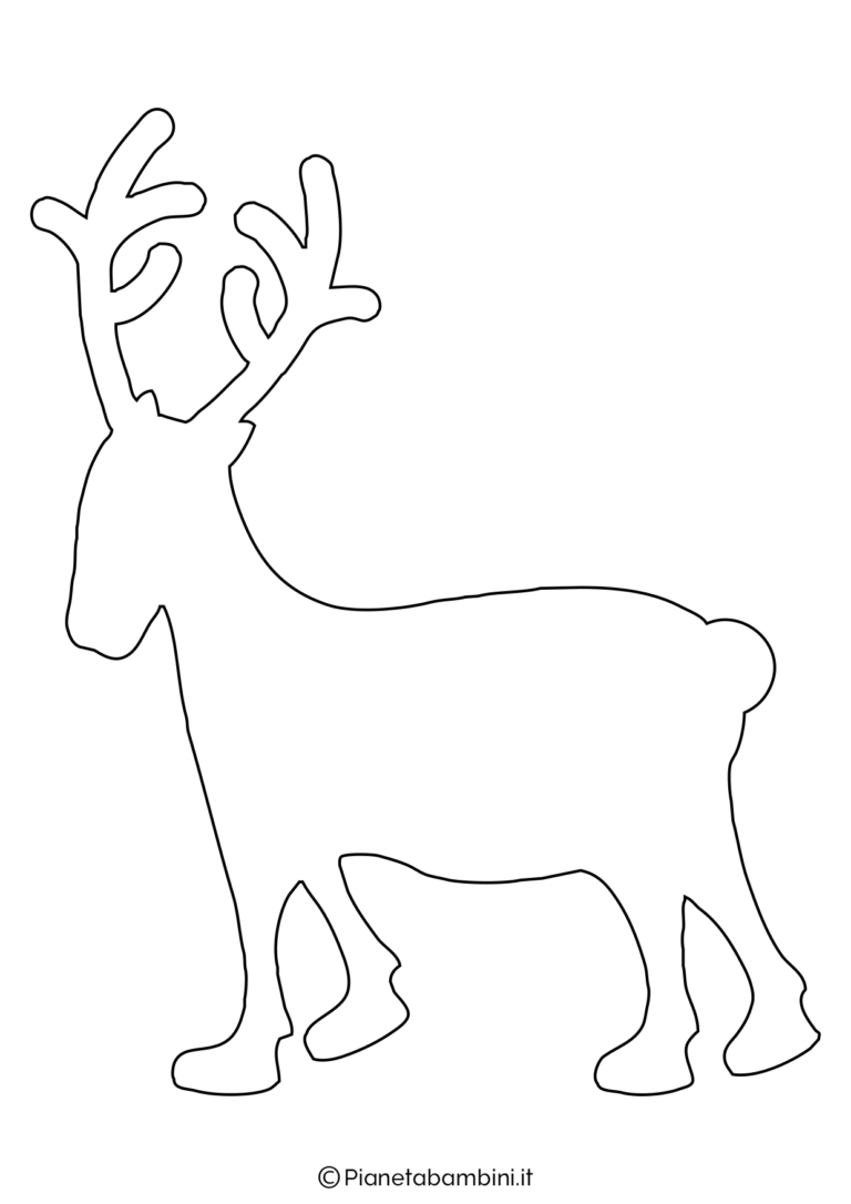34 Sagome di Renne da Stampare e Ritagliare | PianetaBambini.it