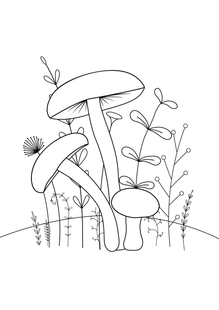 54 Disegni di Funghi da Colorare | PianetaBambini.it