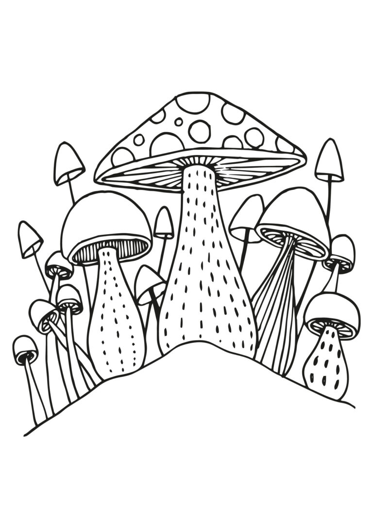 54 Disegni di Funghi da Colorare | PianetaBambini.it