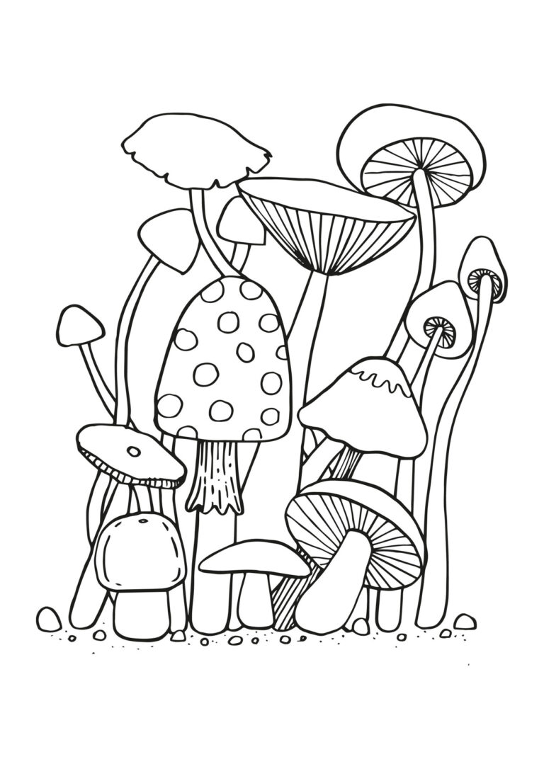 54 Disegni di Funghi da Colorare | PianetaBambini.it