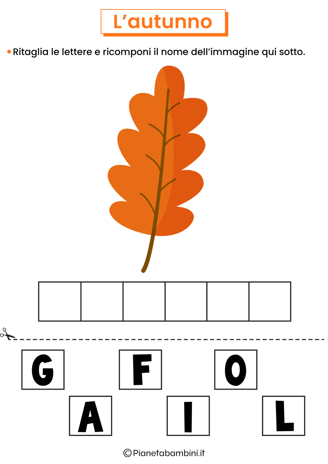 Schede Didattiche sull'Autunno per la Scuola Primaria | PianetaBambini.it