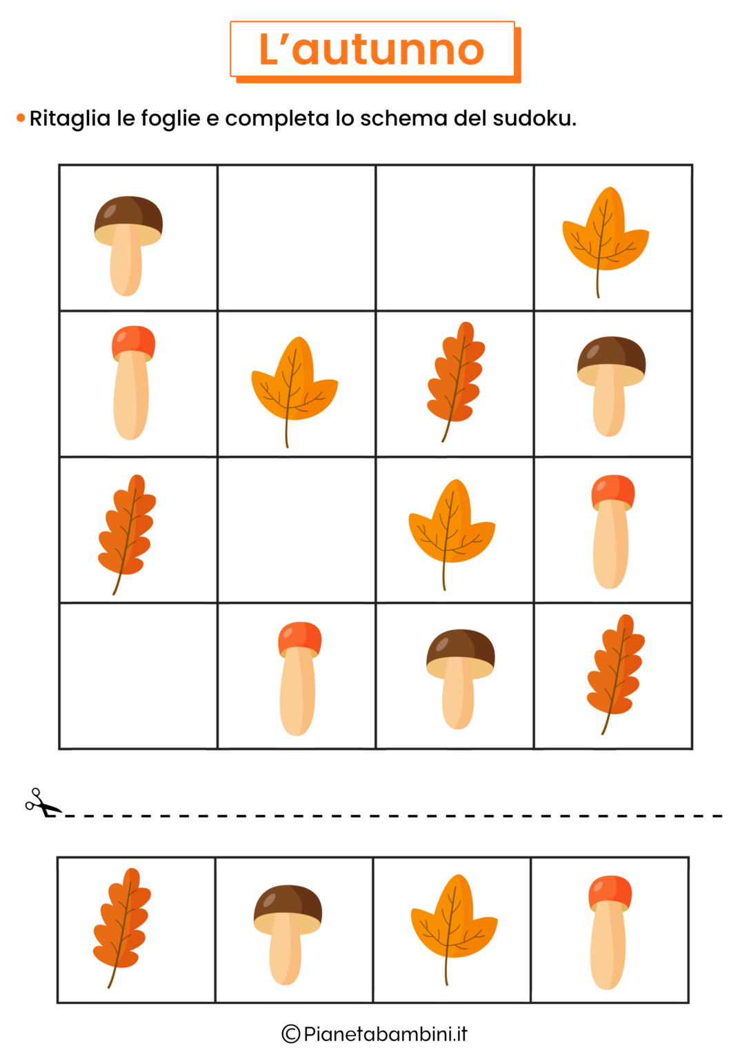 Schede Didattiche sull'Autunno per la Scuola Primaria | PianetaBambini.it