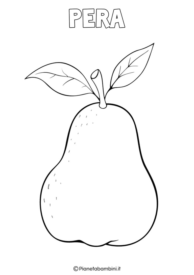 Disegni di Frutta Invernale da Colorare | PianetaBambini.it