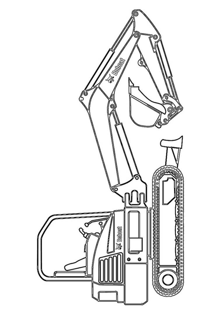 30 Disegni di Escavatori da Colorare | PianetaBambini.it
