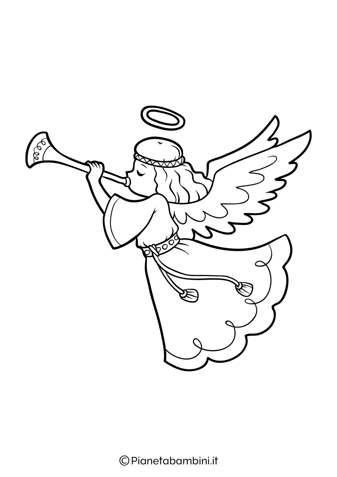 42 Disegni di Angeli da Colorare | PianetaBambini.it