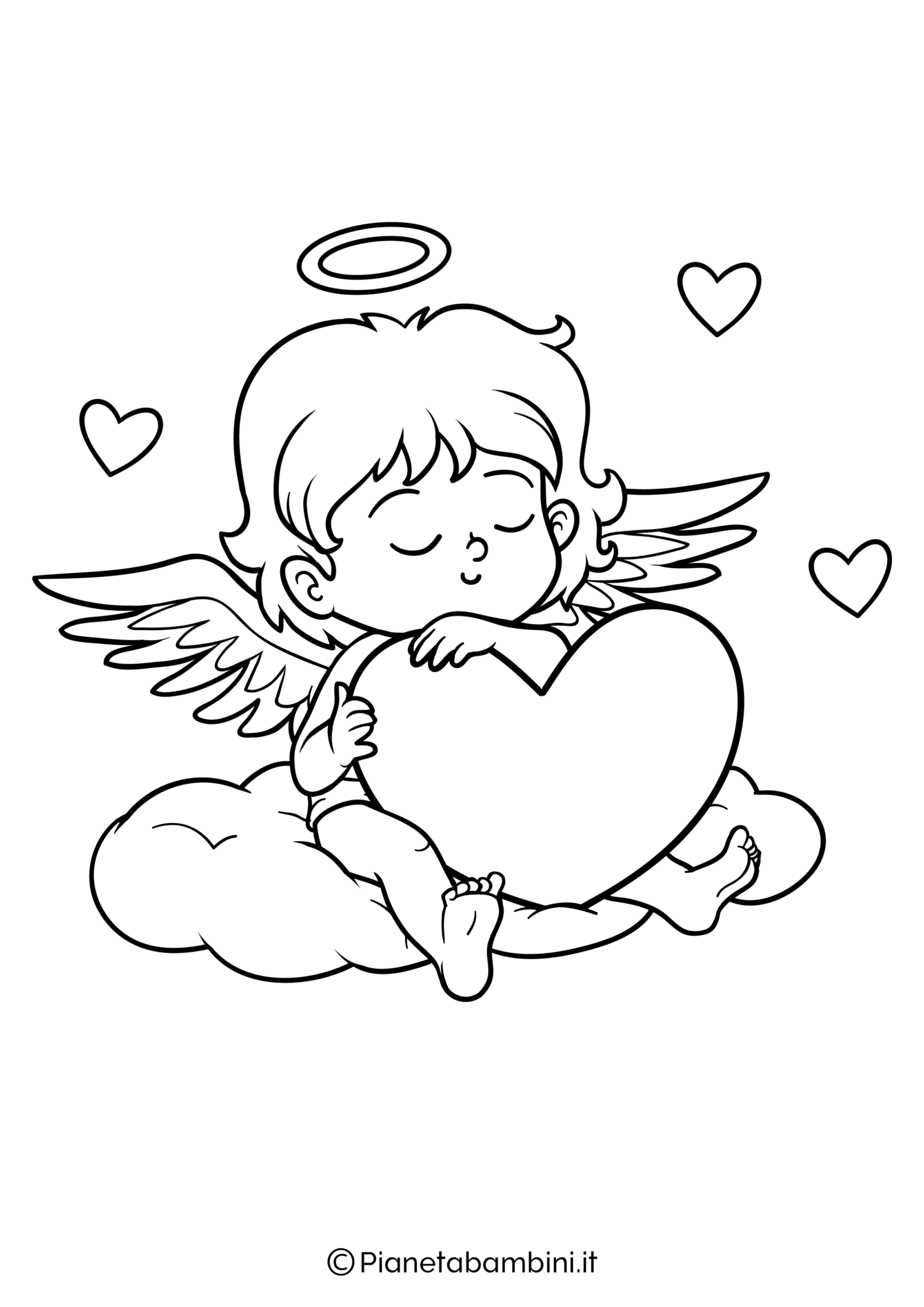 42 Disegni di Angeli da Colorare | PianetaBambini.it