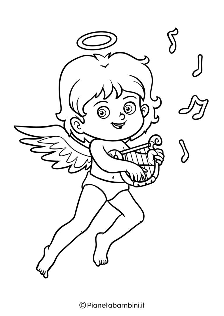 42 Disegni di Angeli da Colorare | PianetaBambini.it