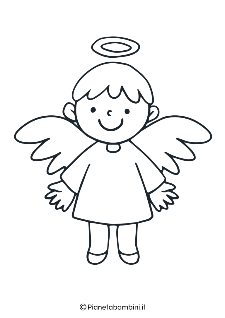 42 Disegni di Angeli da Colorare | PianetaBambini.it