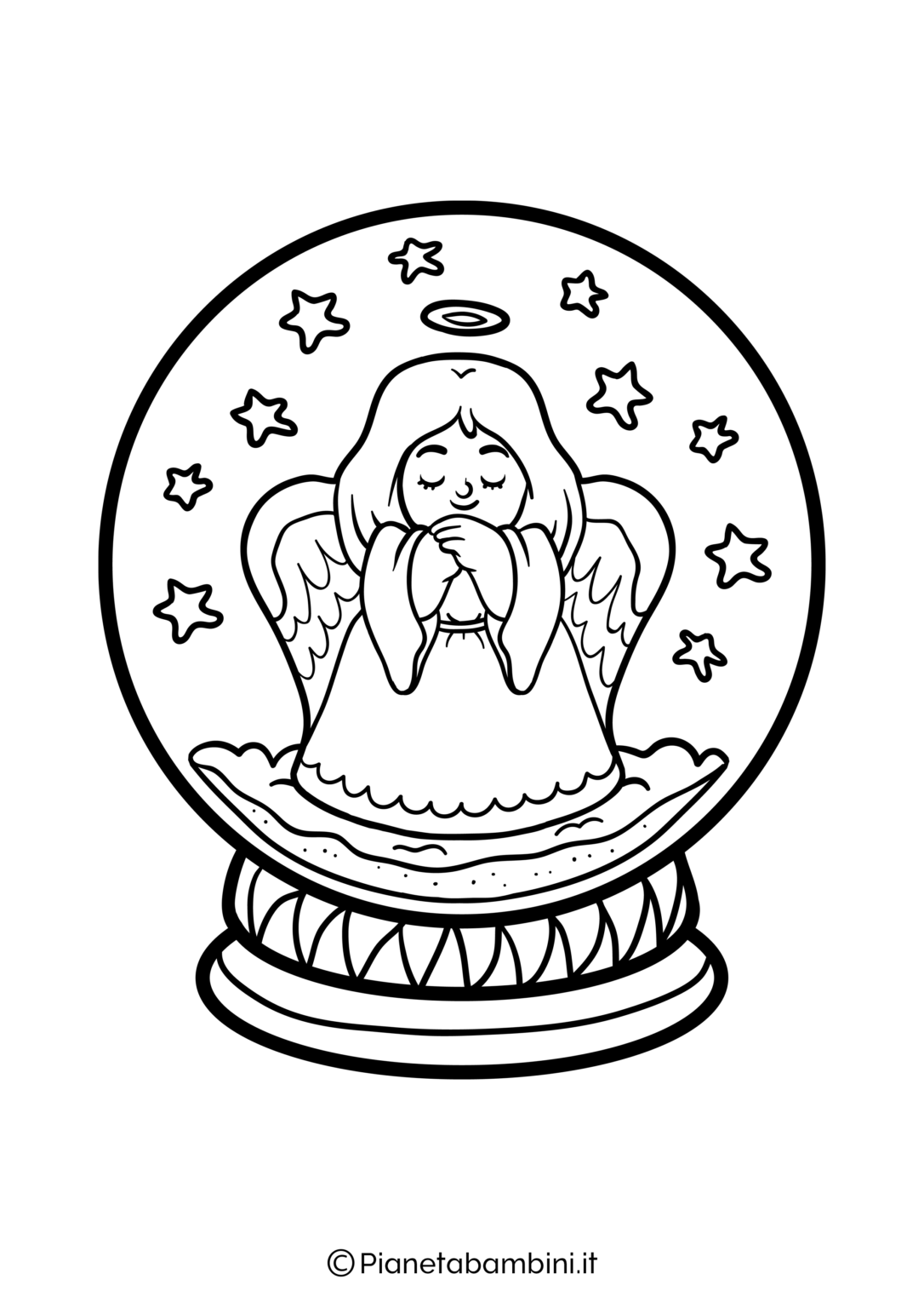 42 Disegni di Angeli da Colorare | PianetaBambini.it