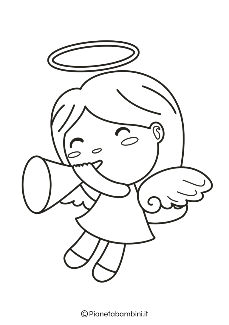 42 Disegni di Angeli da Colorare | PianetaBambini.it