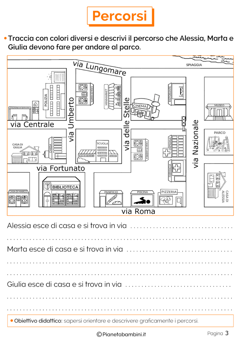 I Percorsi: Schede Didattiche per la Scuola Primaria | PianetaBambini.it