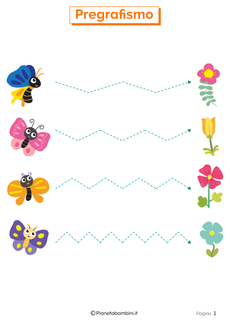 Schede di Pregrafismo di Percorsi con Linee Rette e Curve ...