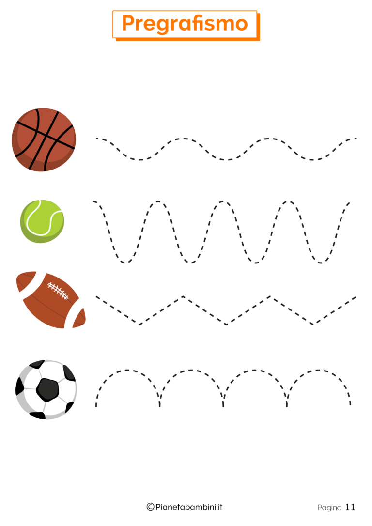 Schede di Pregrafismo di Percorsi con Linee Rette e Curve ...