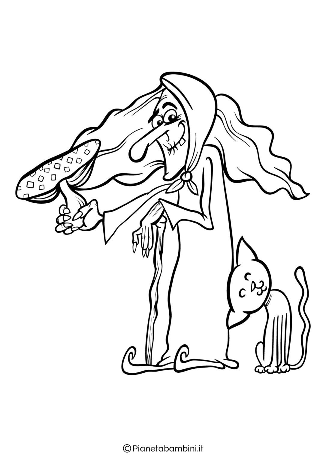 42 Disegni della Befana da Colorare | PianetaBambini.it