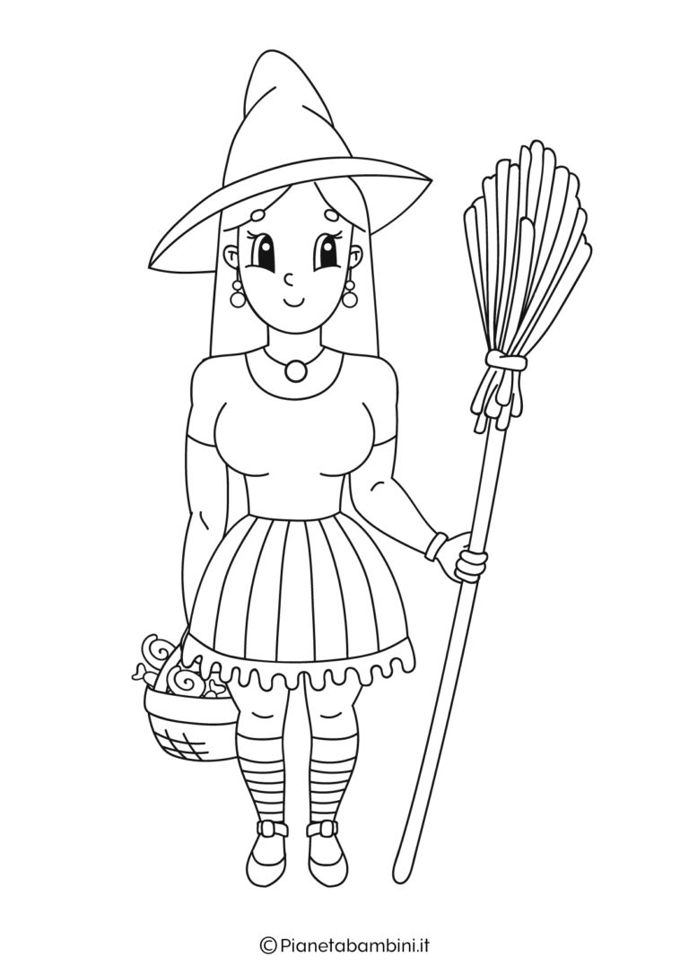 42 Disegni della Befana da Colorare | PianetaBambini.it