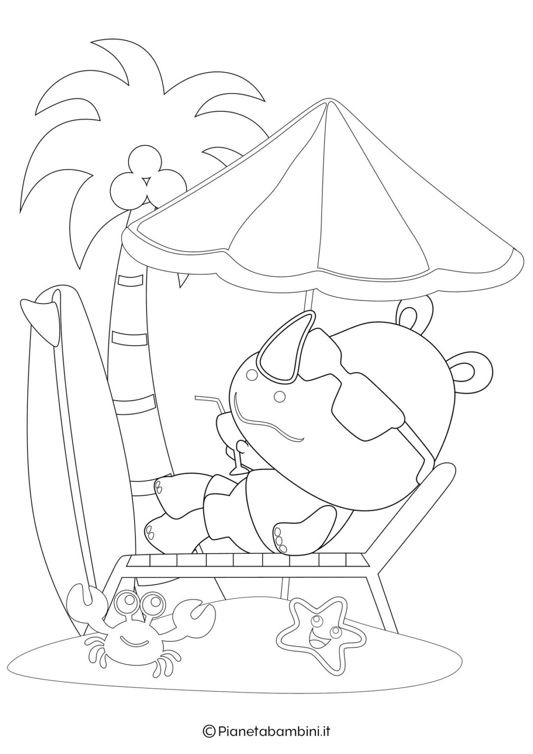 45 Disegni sul Mare da Colorare | PianetaBambini.it