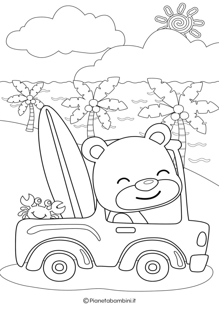 45 Disegni sul Mare da Colorare | PianetaBambini.it