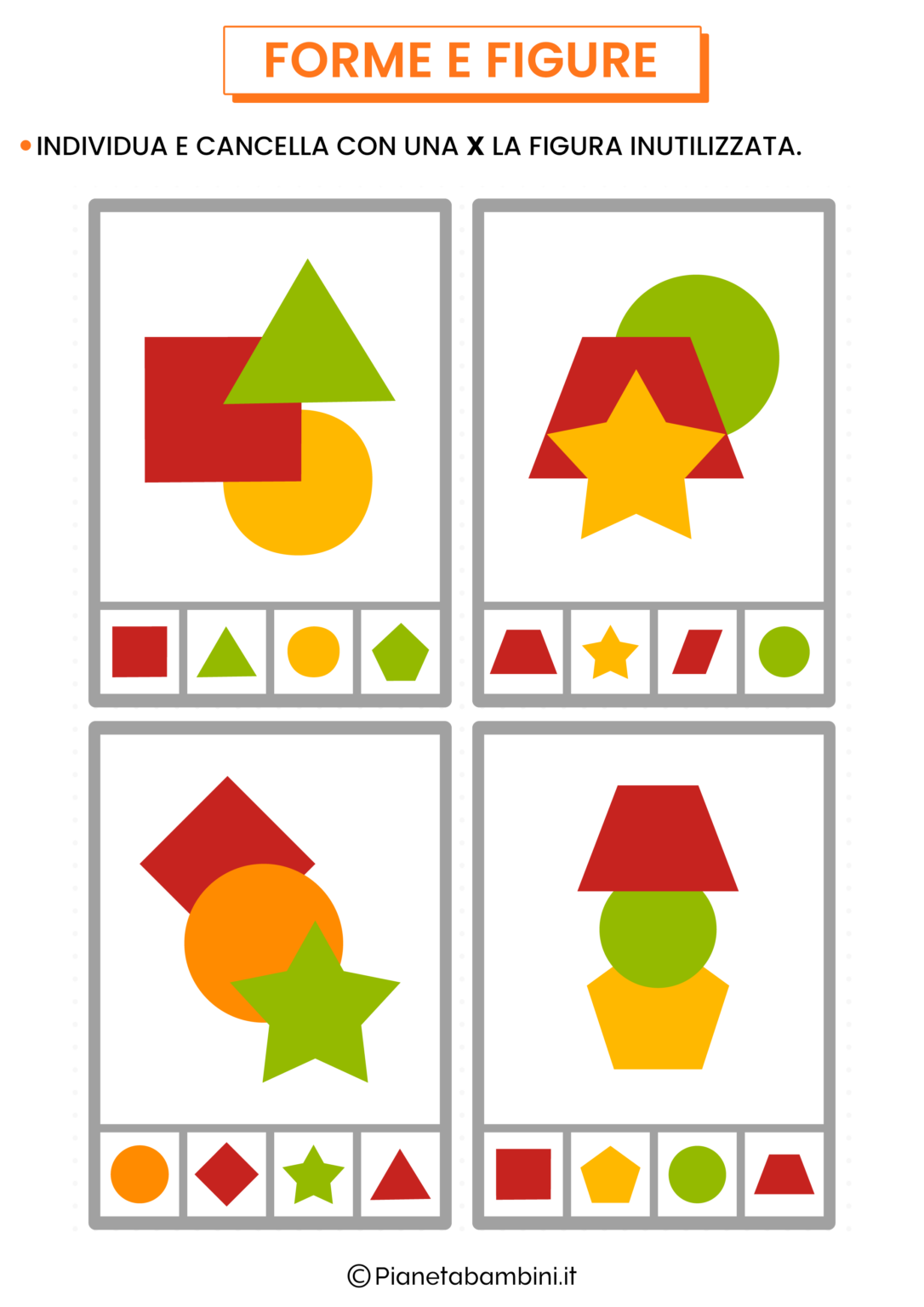 Forme e Figure Geometriche: Schede per la Classe Prima | PianetaBambini.it