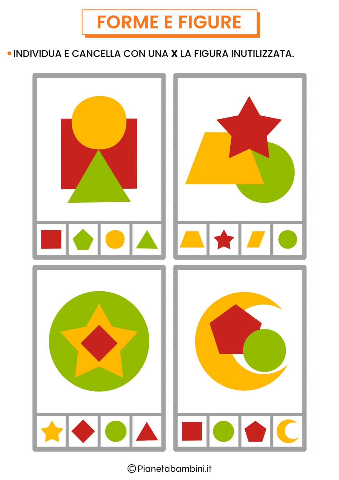 Forme e Figure Geometriche: Schede per la Classe Prima | PianetaBambini.it