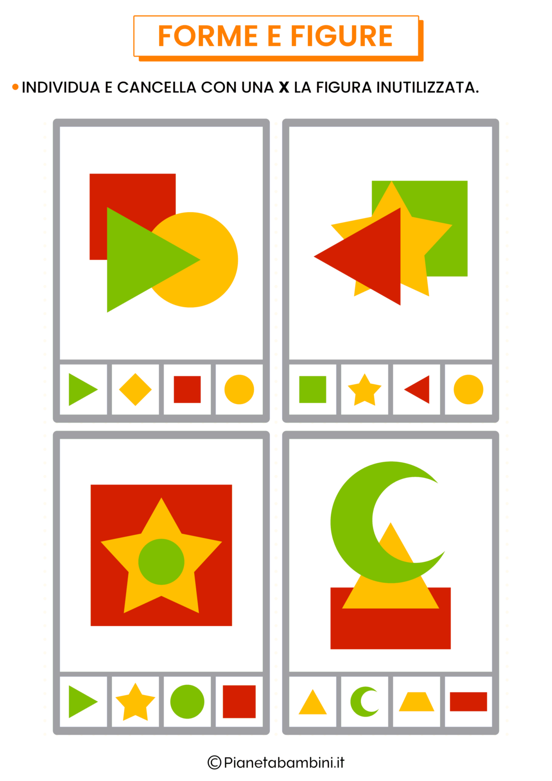 Figure Piane: Schede Didattiche per la Scuola Primaria | PianetaBambini.it
