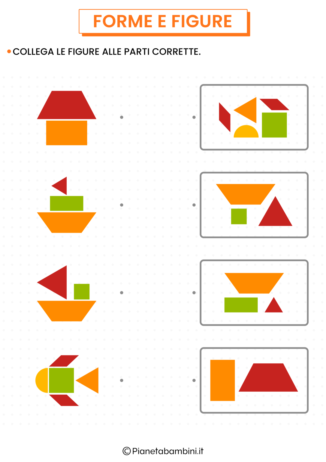 Forme e Figure Geometriche: Schede per la Classe Prima | PianetaBambini.it