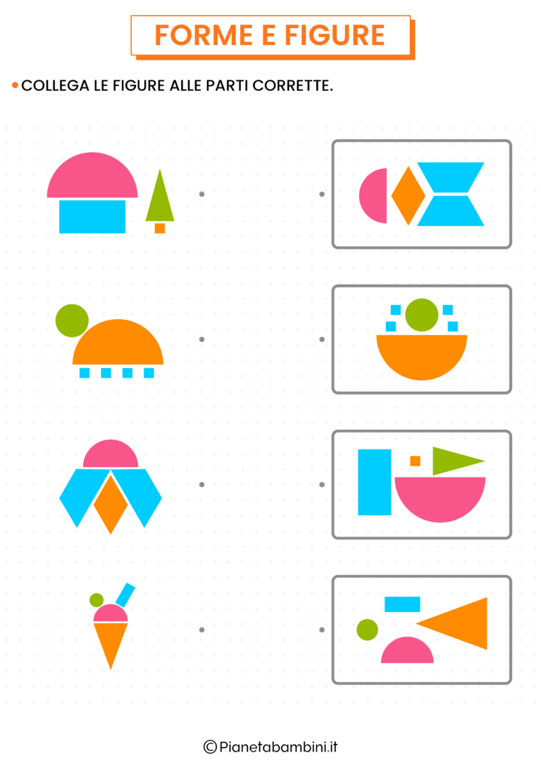 Forme e Figure Geometriche: Schede per la Classe Prima | PianetaBambini.it