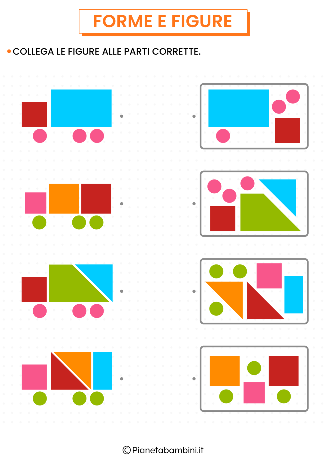 Forme e Figure Geometriche: Schede per la Classe Prima | PianetaBambini.it