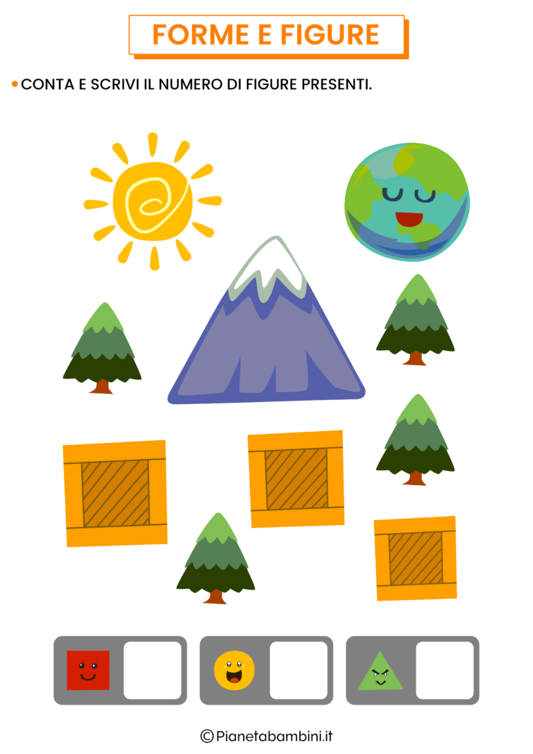 Forme e Figure Geometriche: Schede per la Classe Prima | PianetaBambini.it