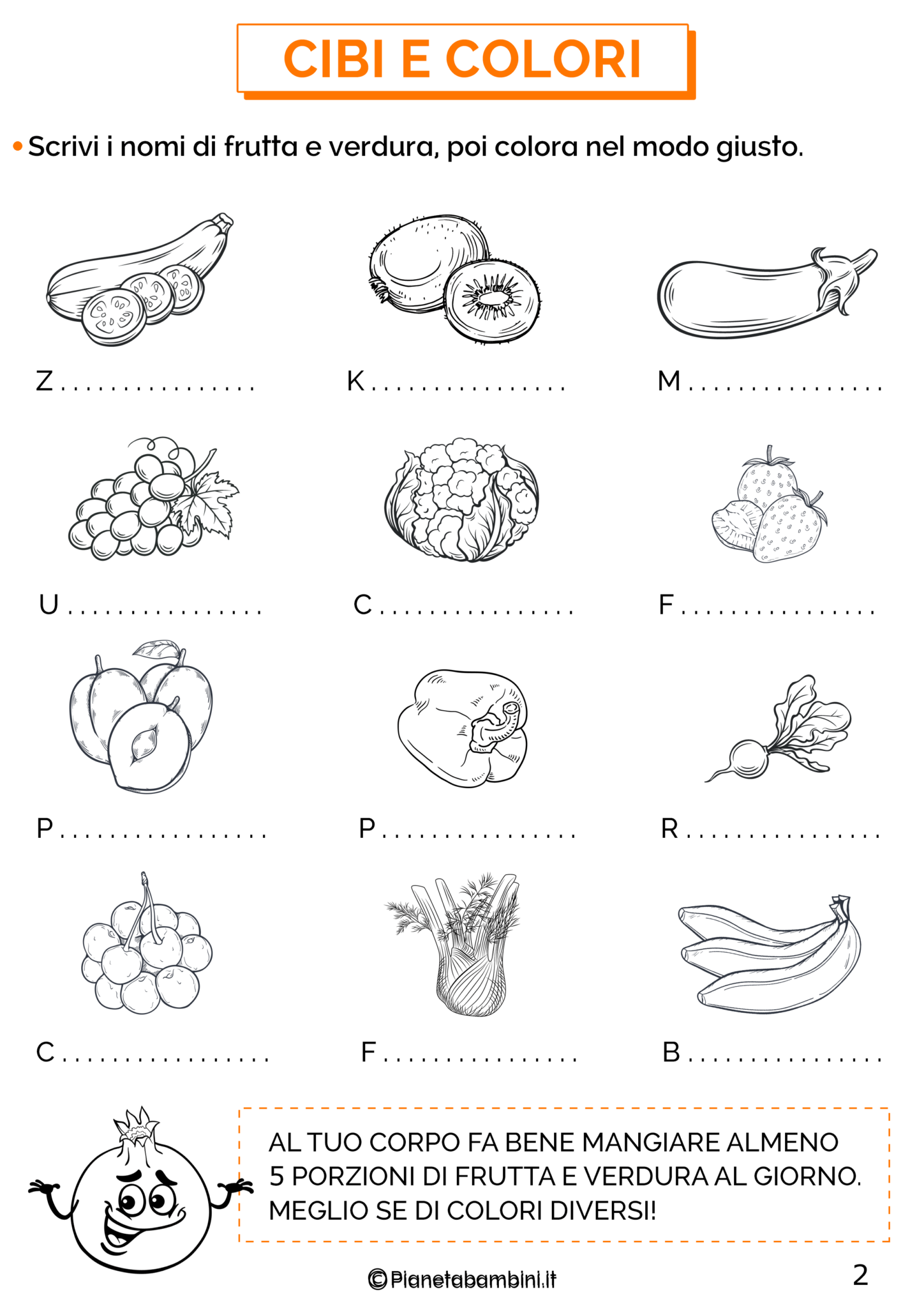Educazione Alimentare: Schede Didattiche per la Scuola Primaria ...