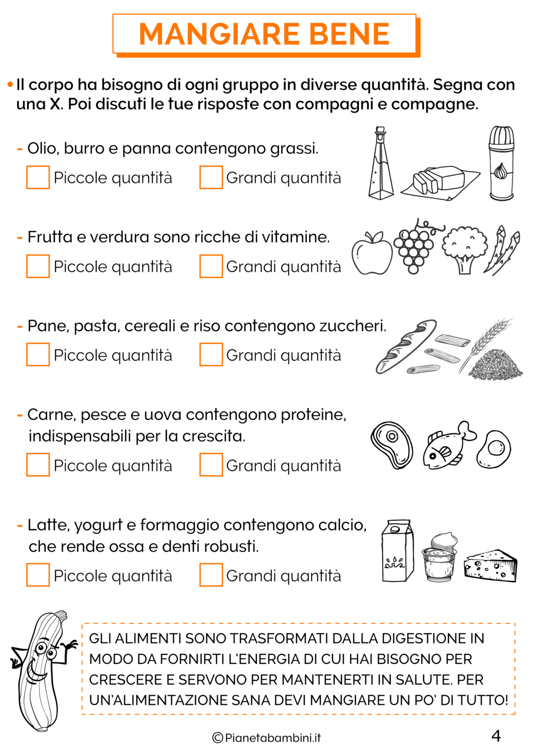 Educazione Alimentare: Schede Didattiche per la Scuola Primaria ...