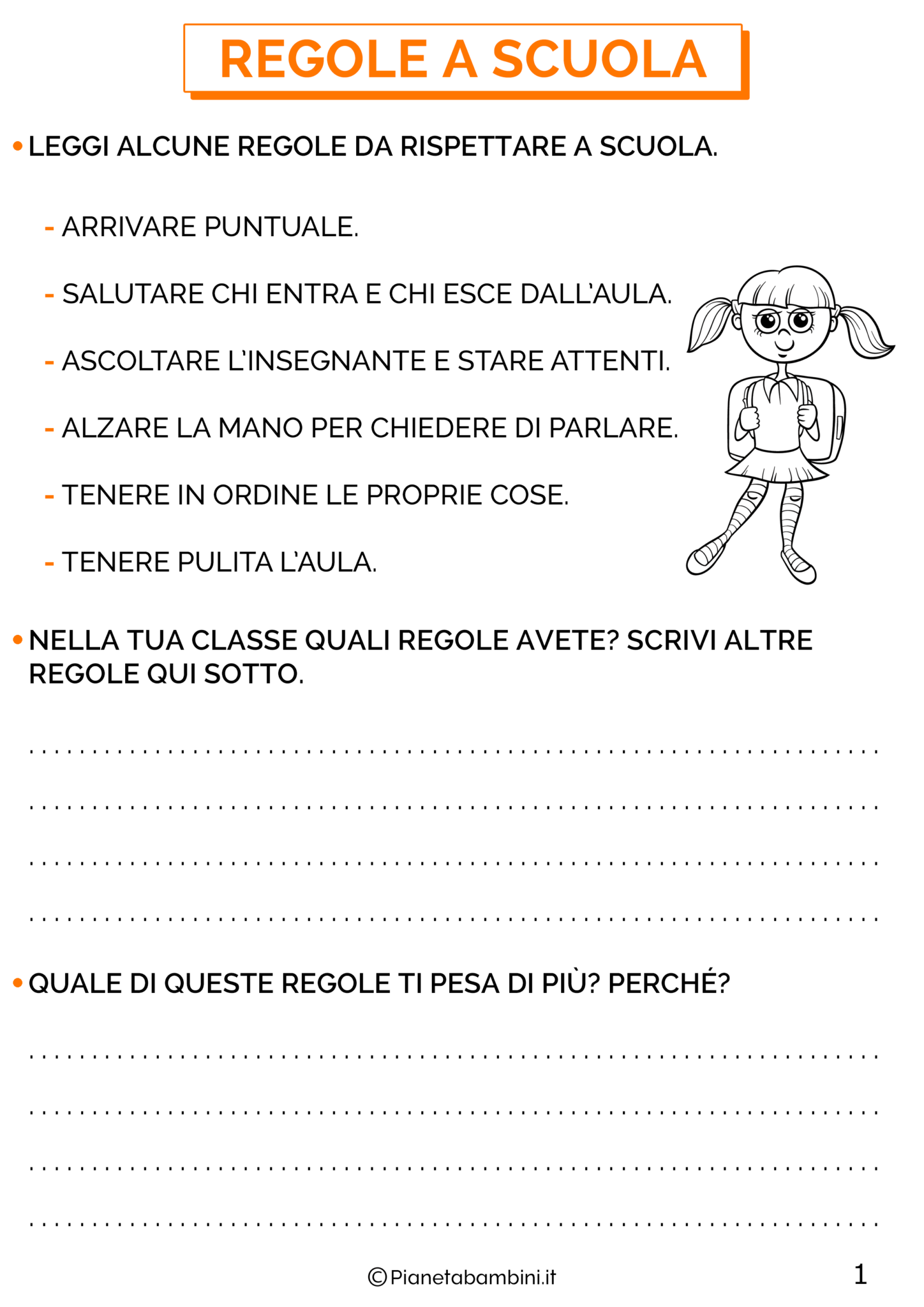 Diritti E Doveri Schede Didattiche Per La Scuola Primaria