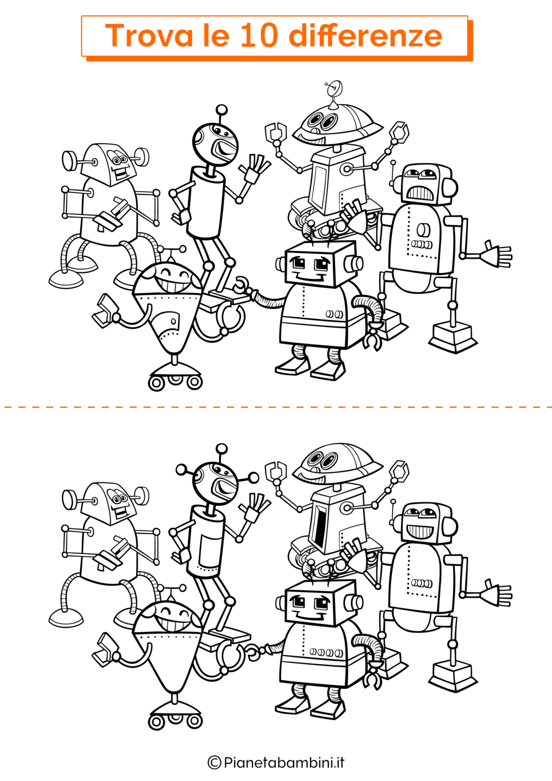 Trova le Differenze Difficile da Stampare per Bambini | PianetaBambini.it