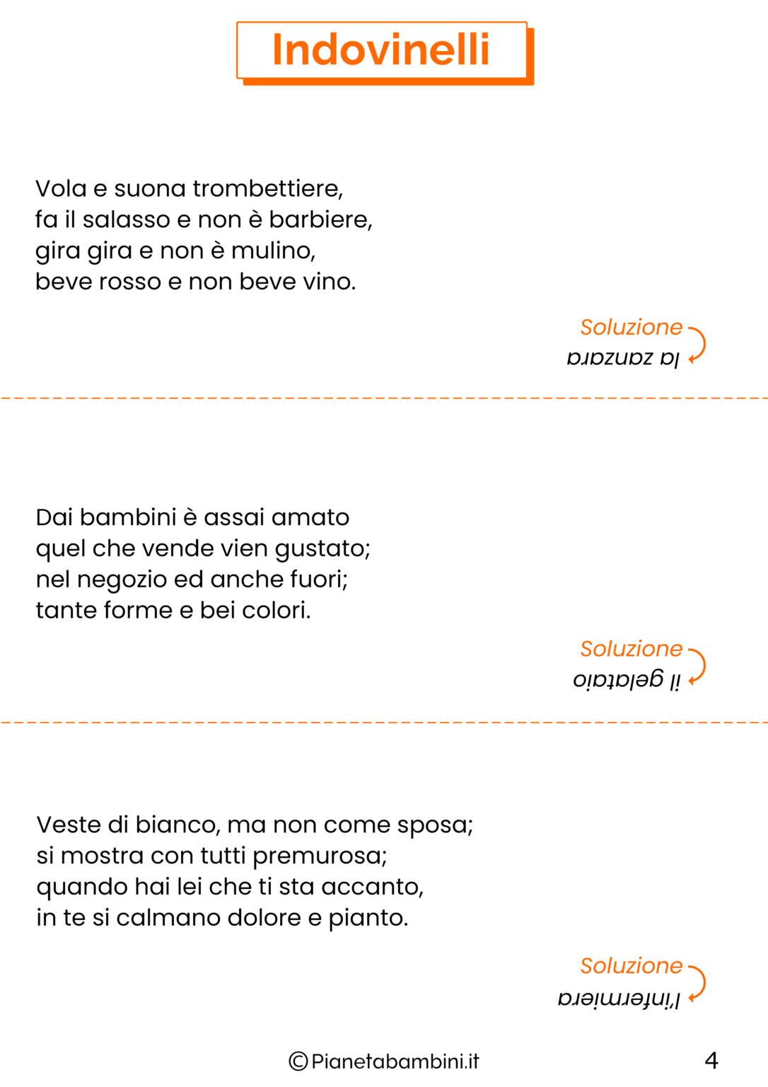 Indovinelli per Bambini di 8-9-10 Anni con Soluzioni | PianetaBambini.it