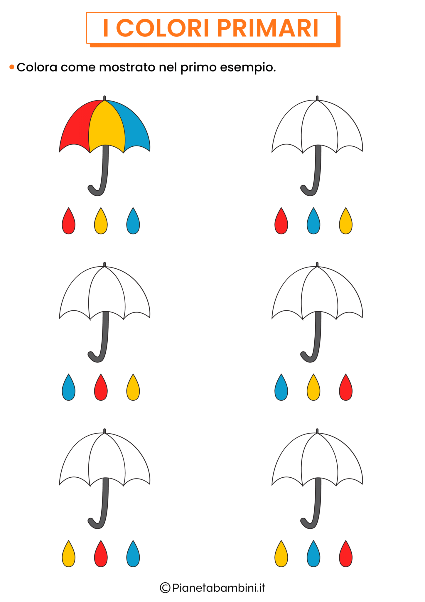 I Colori Primari: Schede Didattiche per la Scuola Primaria ...