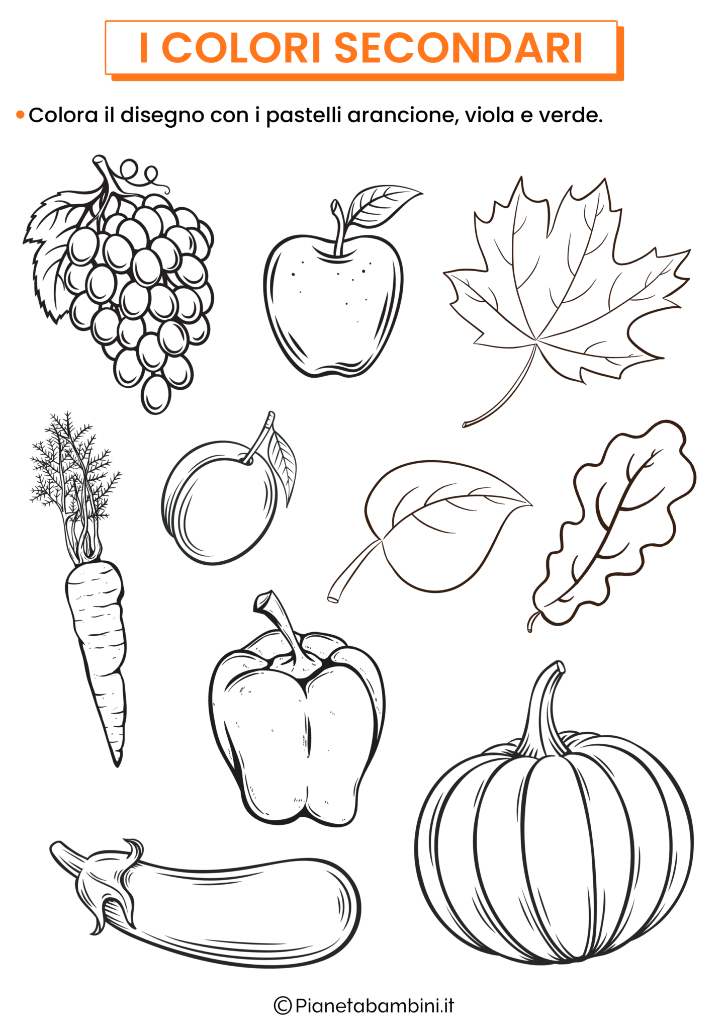 I Colori Secondari: Schede Didattiche per la Scuola Primaria ...