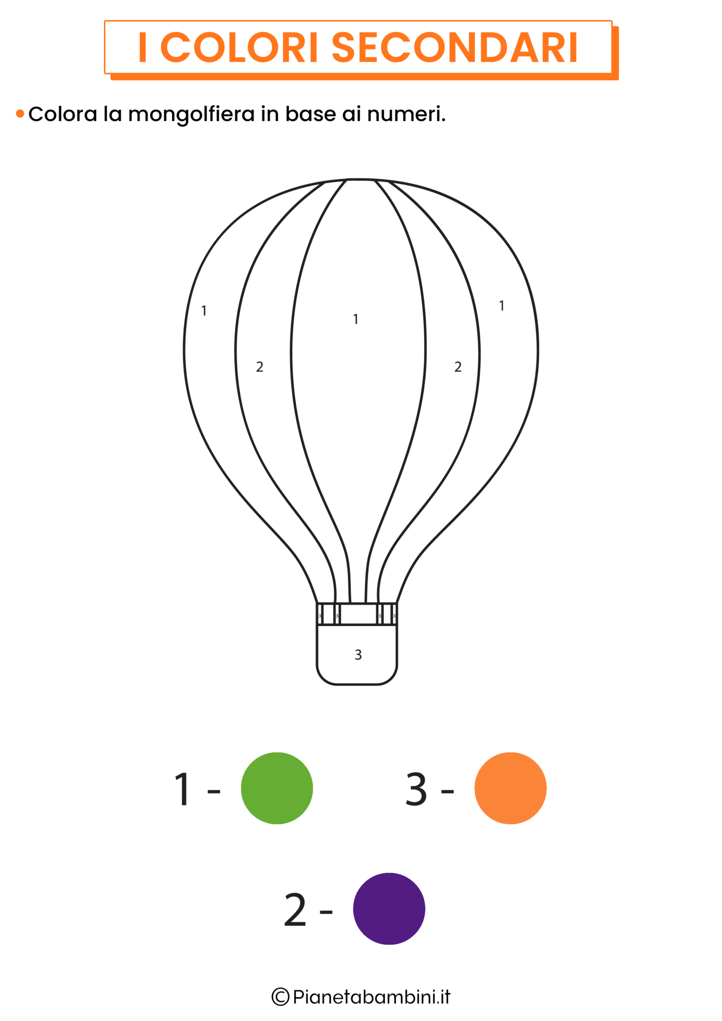I Colori Secondari: Schede Didattiche per la Scuola Primaria ...