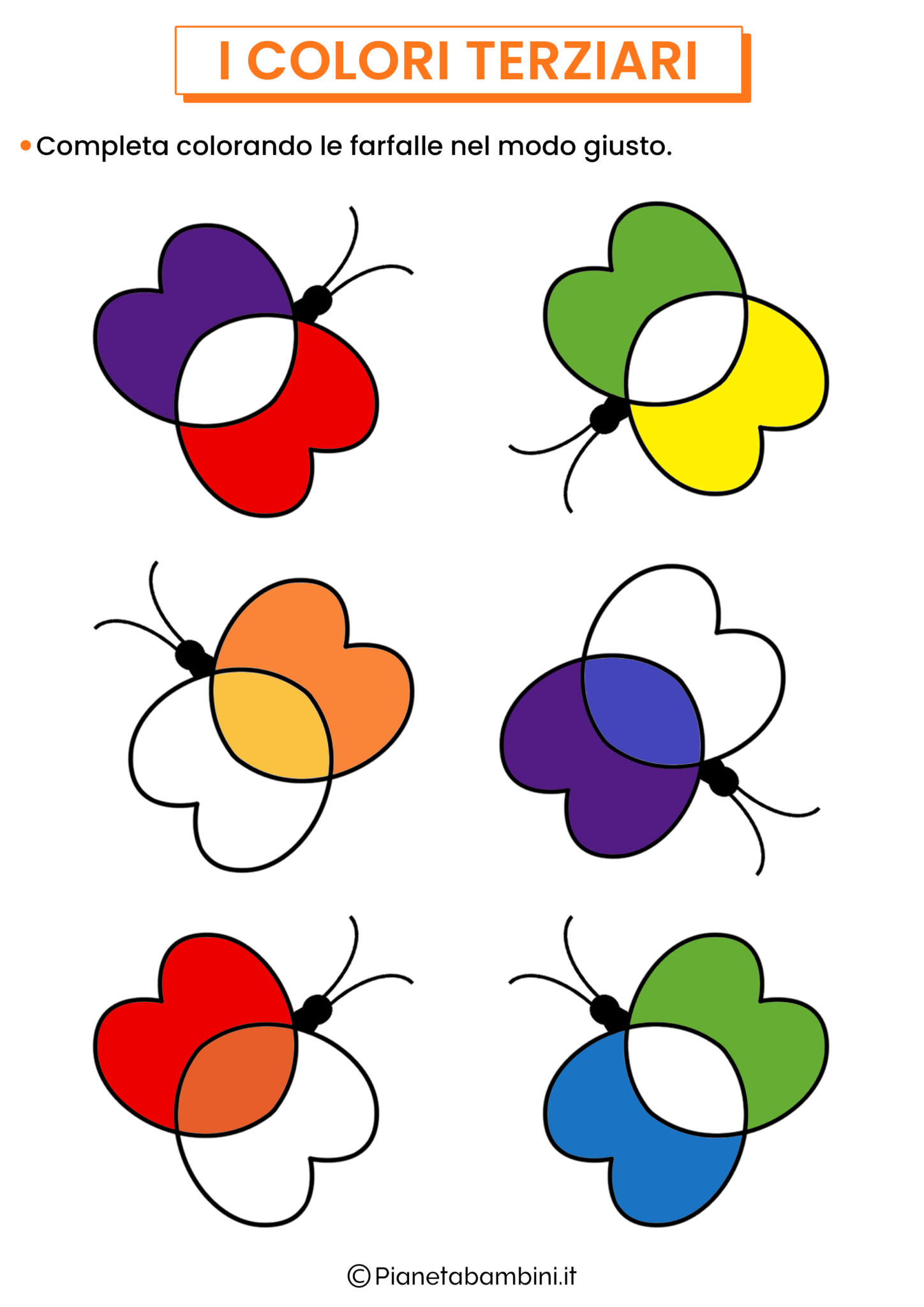I Colori Terziari: Schede Didattiche per la Scuola Primaria ...