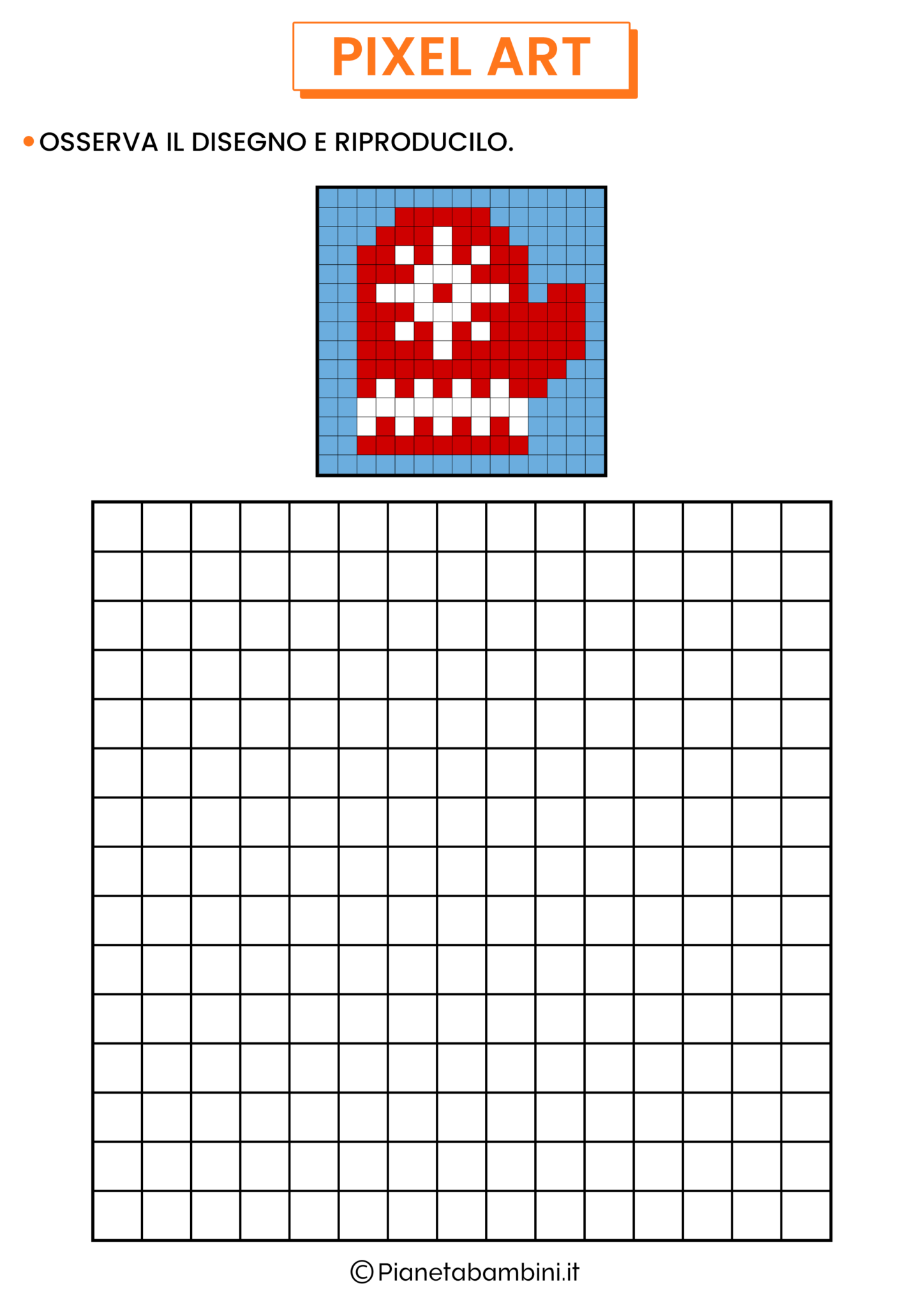 Pixel Art sull'Inverno per la Scuola Primaria | PianetaBambini.it
