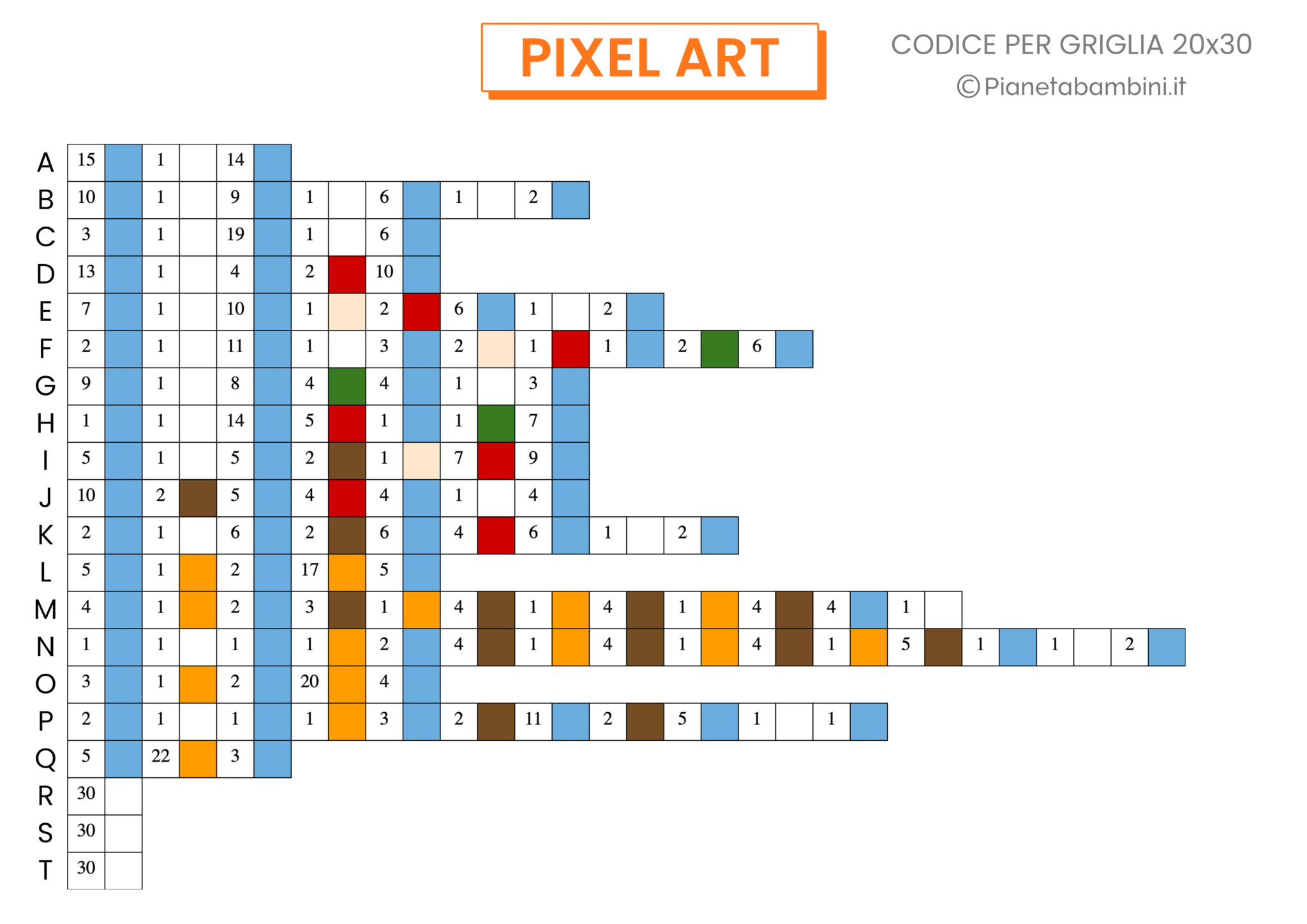 Pixel Art sull'Inverno per la Scuola Primaria | PianetaBambini.it