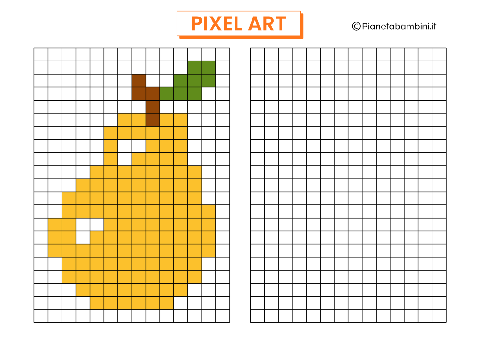 Pixel Art: 32 Disegni a Quadretti da Copiare | PianetaBambini.it