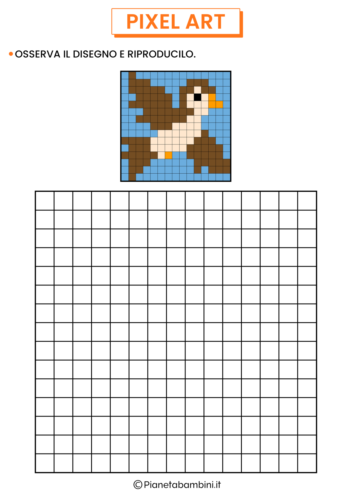 Pixel Art sulla Primavera per la Scuola Primaria | PianetaBambini.it