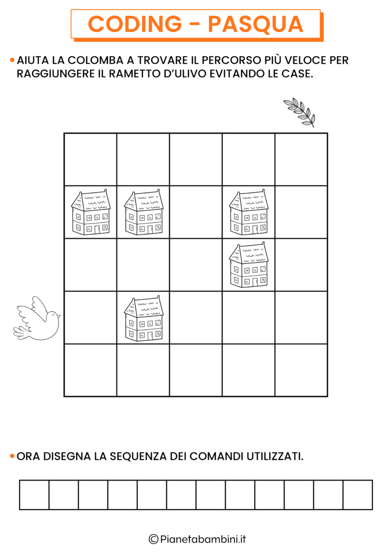 Schede di Coding sulla Pasqua | PianetaBambini.it