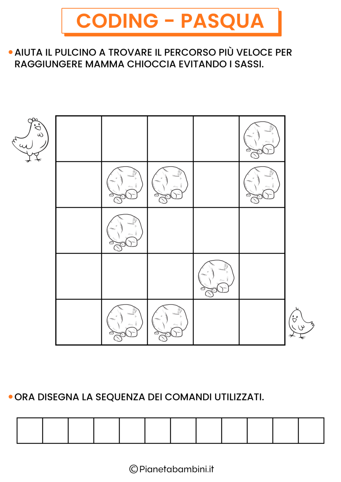 Schede di Coding sulla Pasqua | PianetaBambini.it