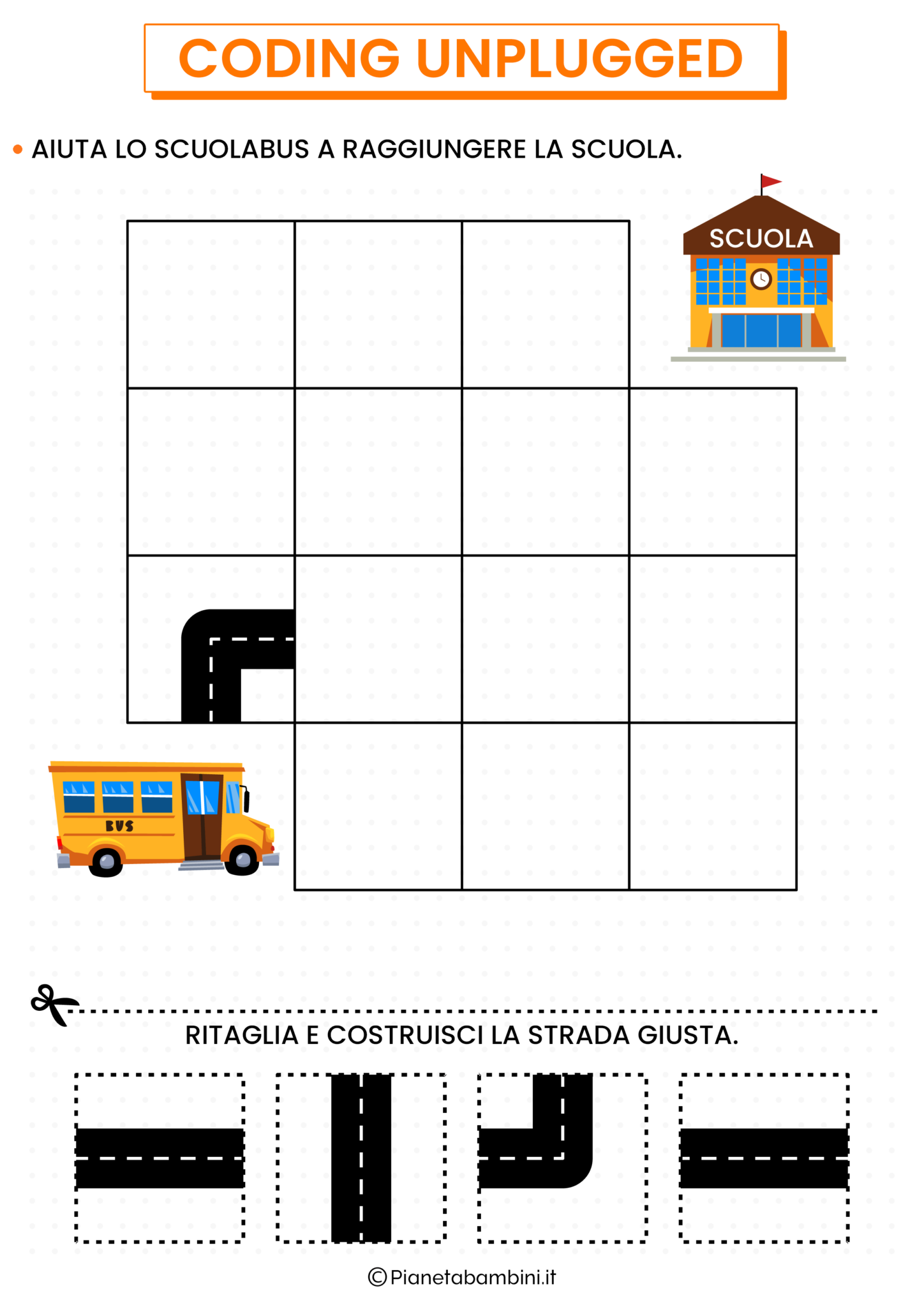 Schede di Coding Unplugged: Costruisci il Percorso Giusto ... Schede di Coding Unplugged: Costruisci il Percorso Giusto ...