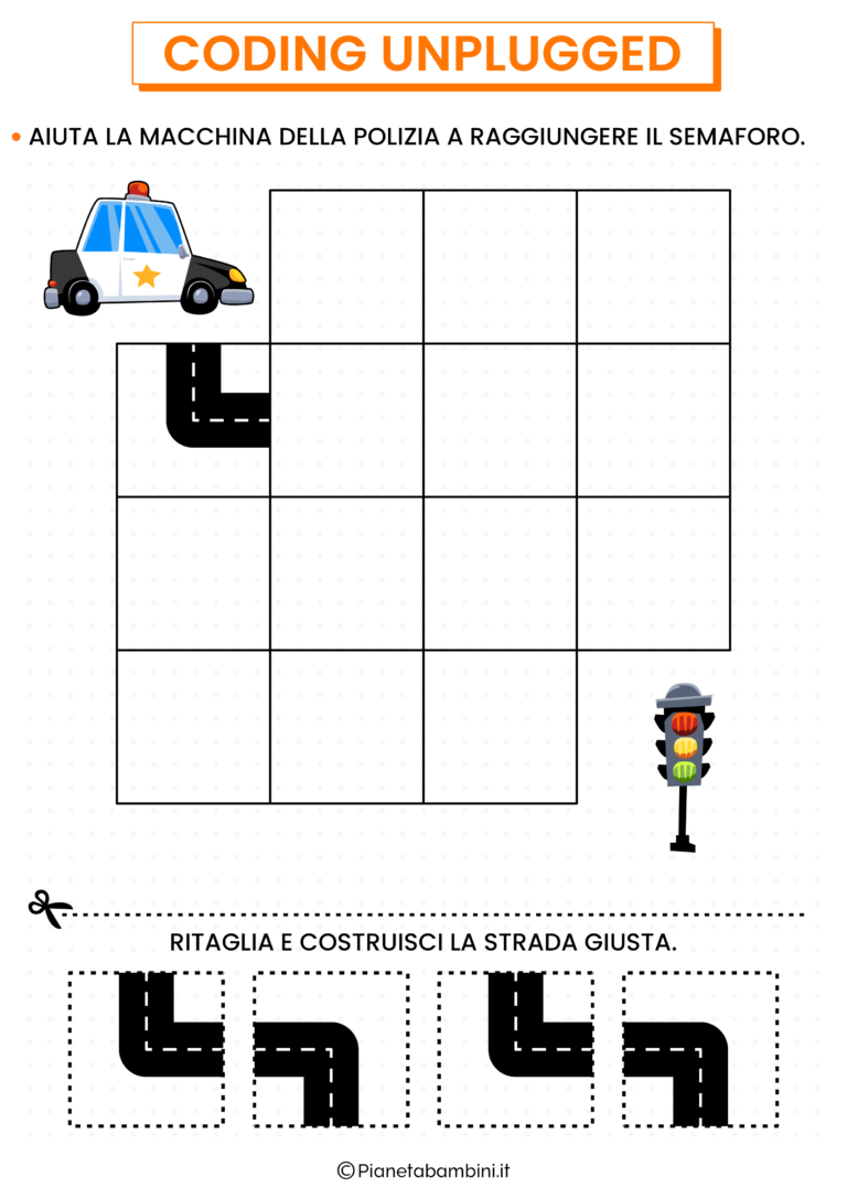 Schede di Coding Unplugged: Costruisci il Percorso Giusto ...